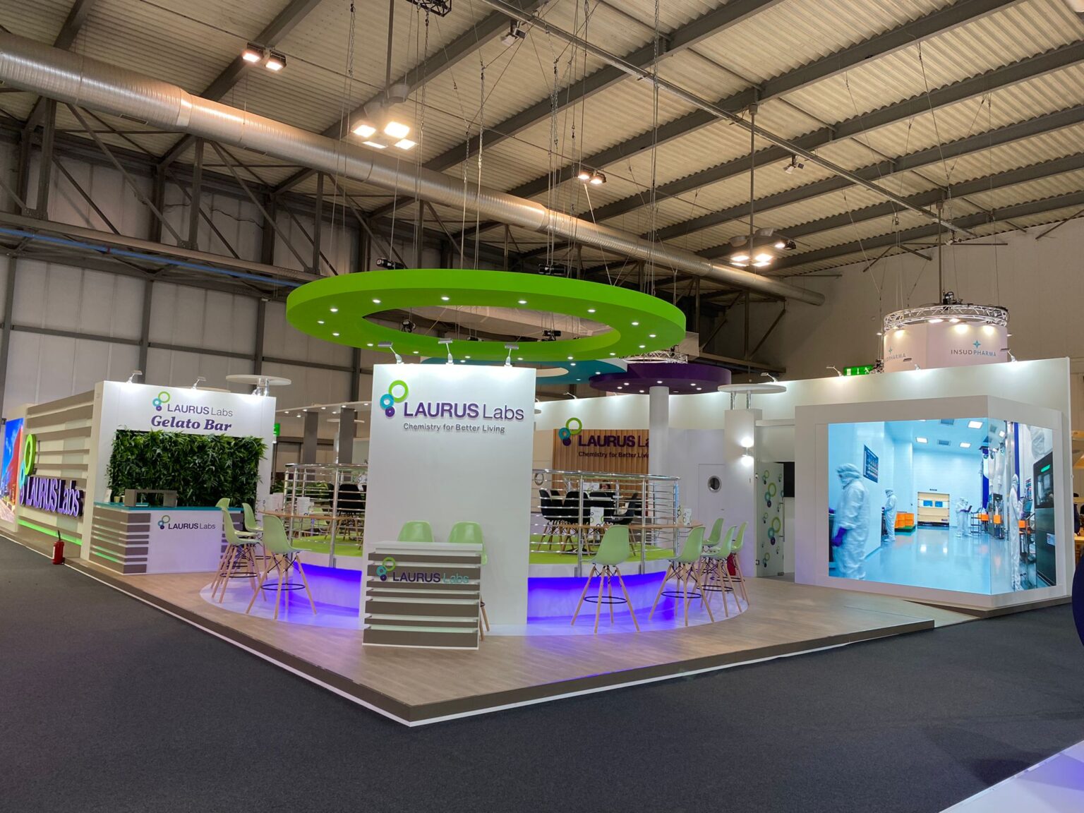 Laurus Labs Exhibition Stand - Apex Exhibition Stands